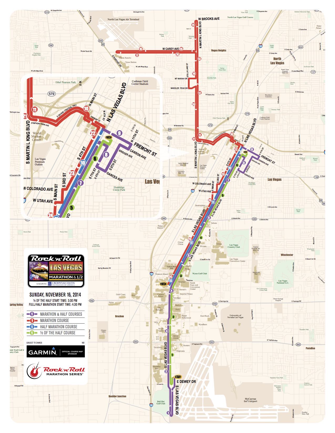 las_vegas_marathon_course_map - warszawskibiegacz.pl
